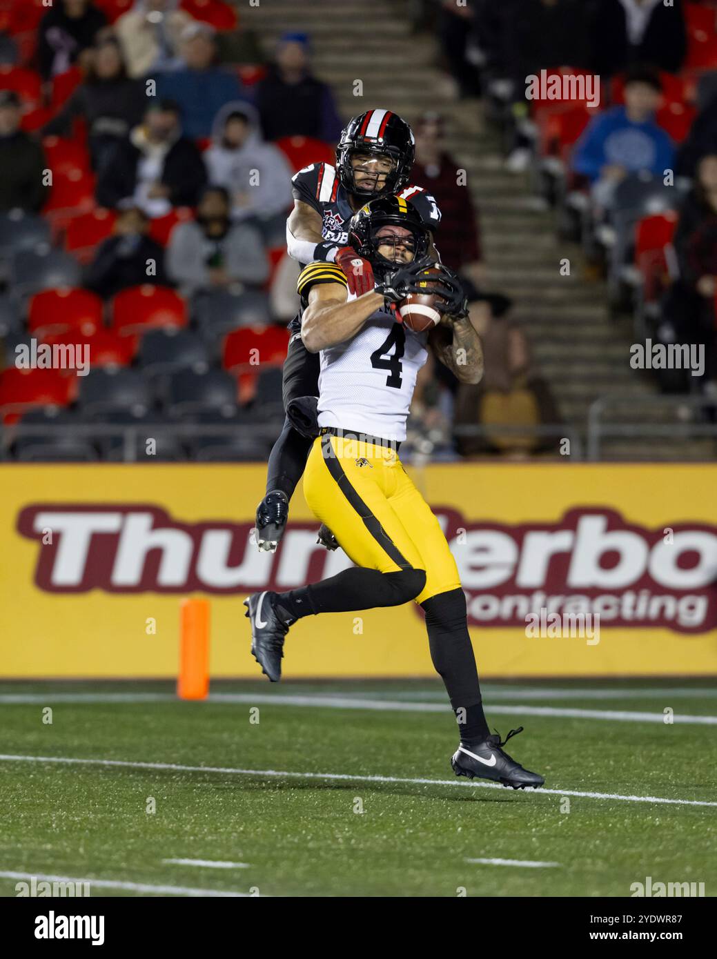 OTTAWA, ON - OCTOBER 25: Hamilton Tiger-Cats wide receiver Brendan O ...
