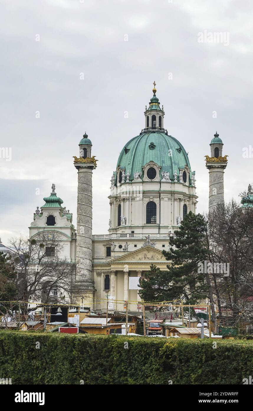 Karlskirche (St. Charles Church) has garnered fame due to its dome and ...