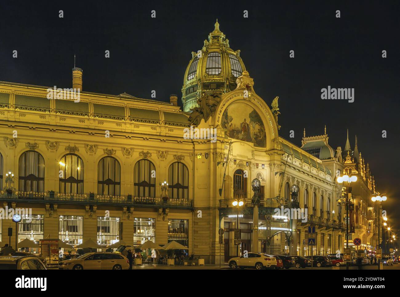Municipal House is a civic building in Art Nouveau architecture style ...