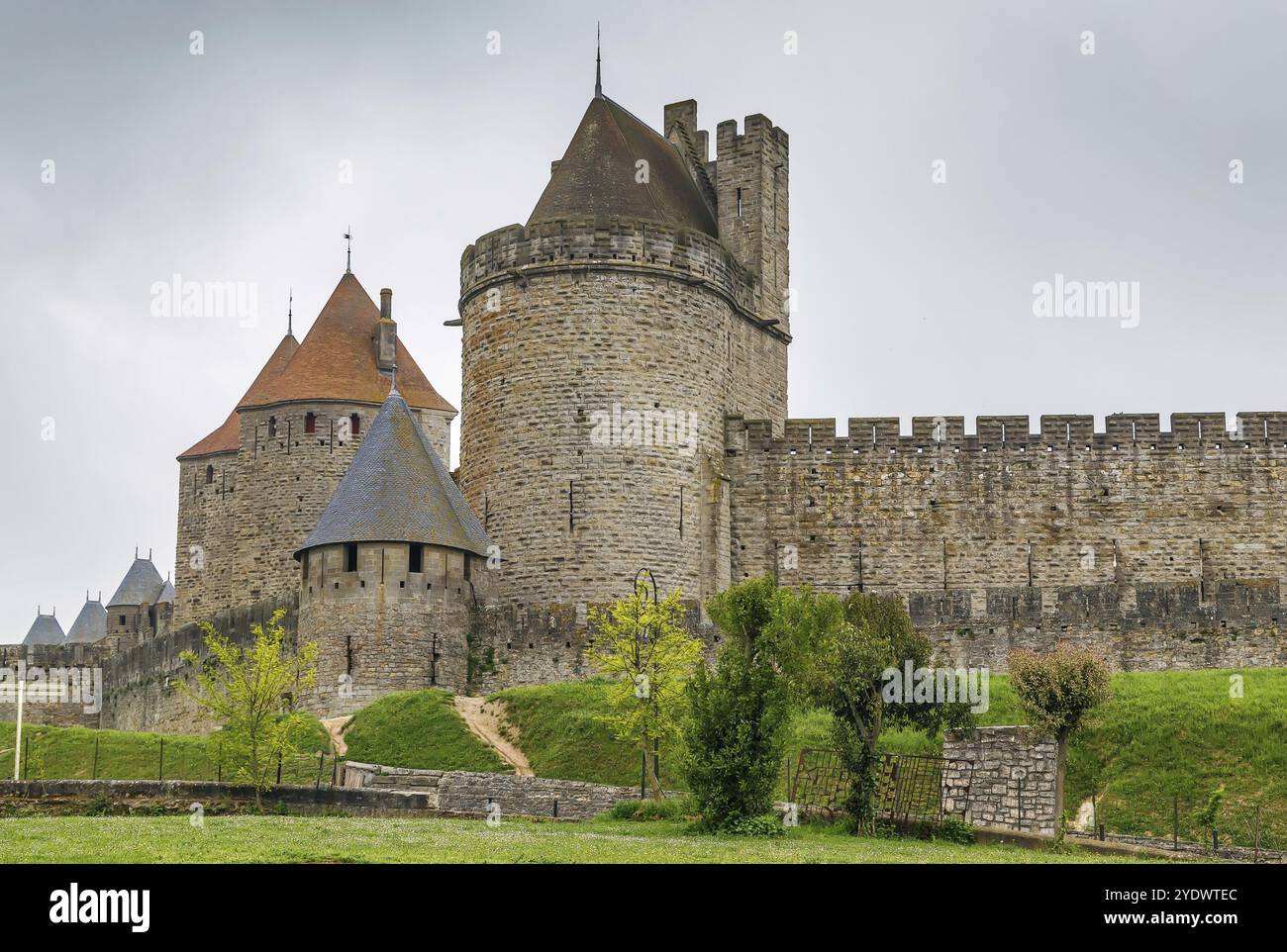 Cite de Carcassonne is a medieval citadel located in the French city of ...