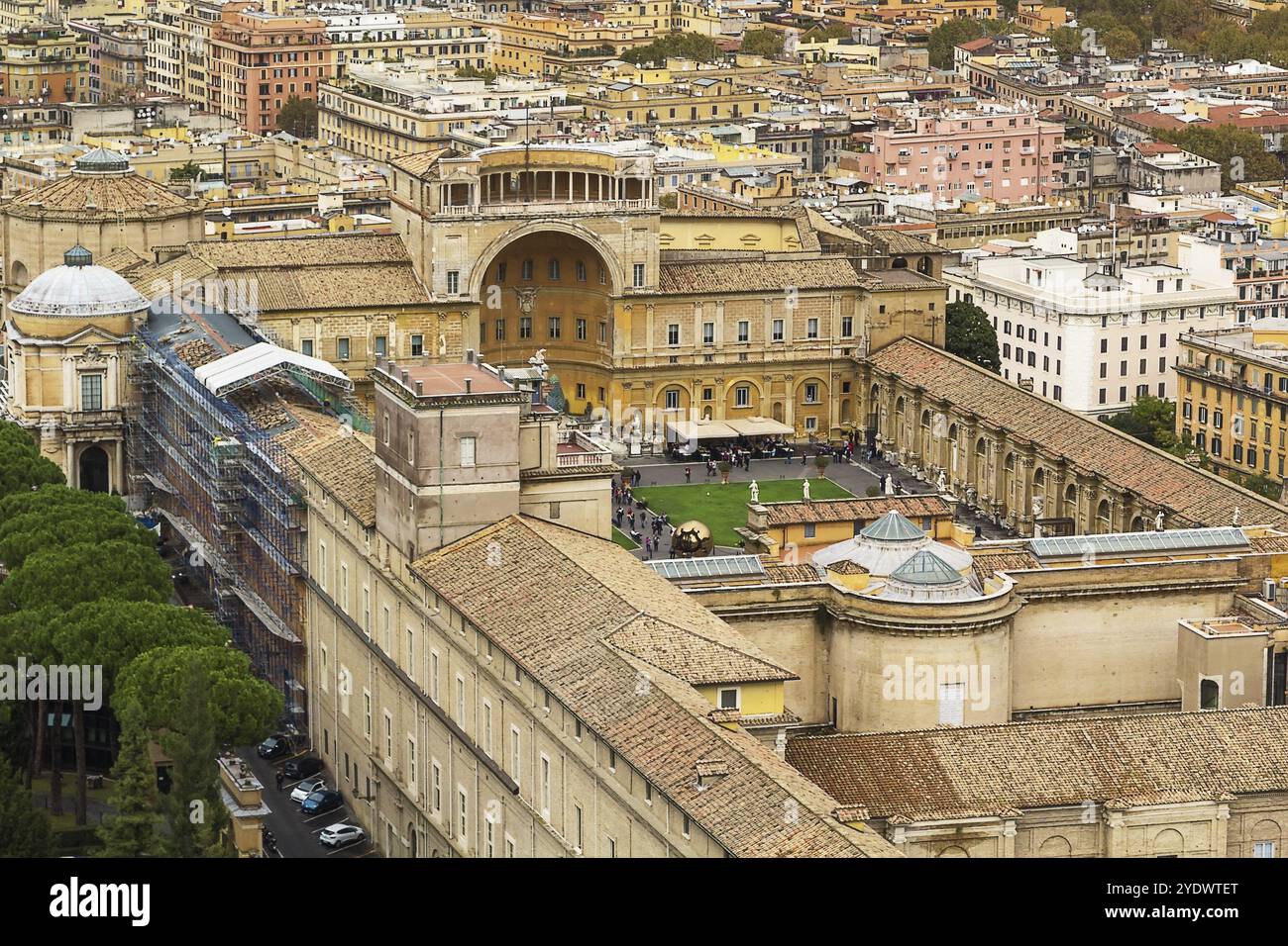 View of Vatican from the Dome of St. Peter's Basilica Stock Photo - Alamy