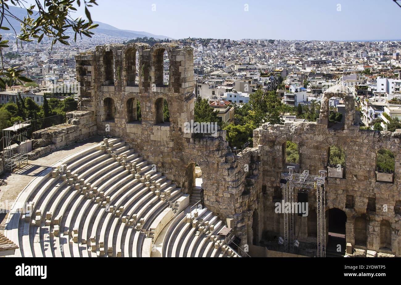 The Odeon of Herodes Atticus is a stone theatre structure located on ...