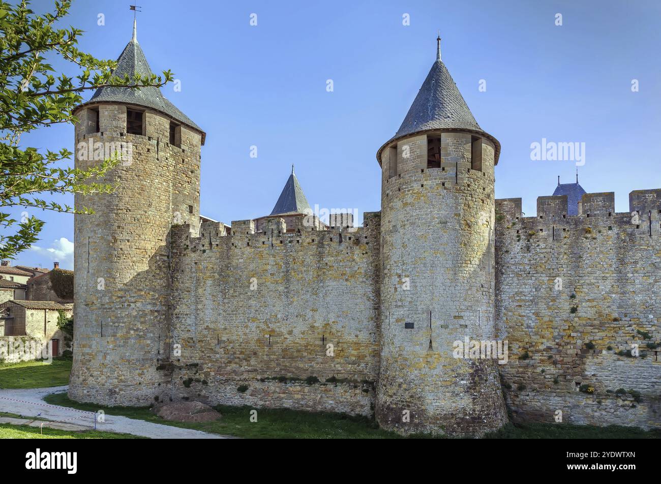 Cite de Carcassonne is a medieval citadel located in the French city of ...