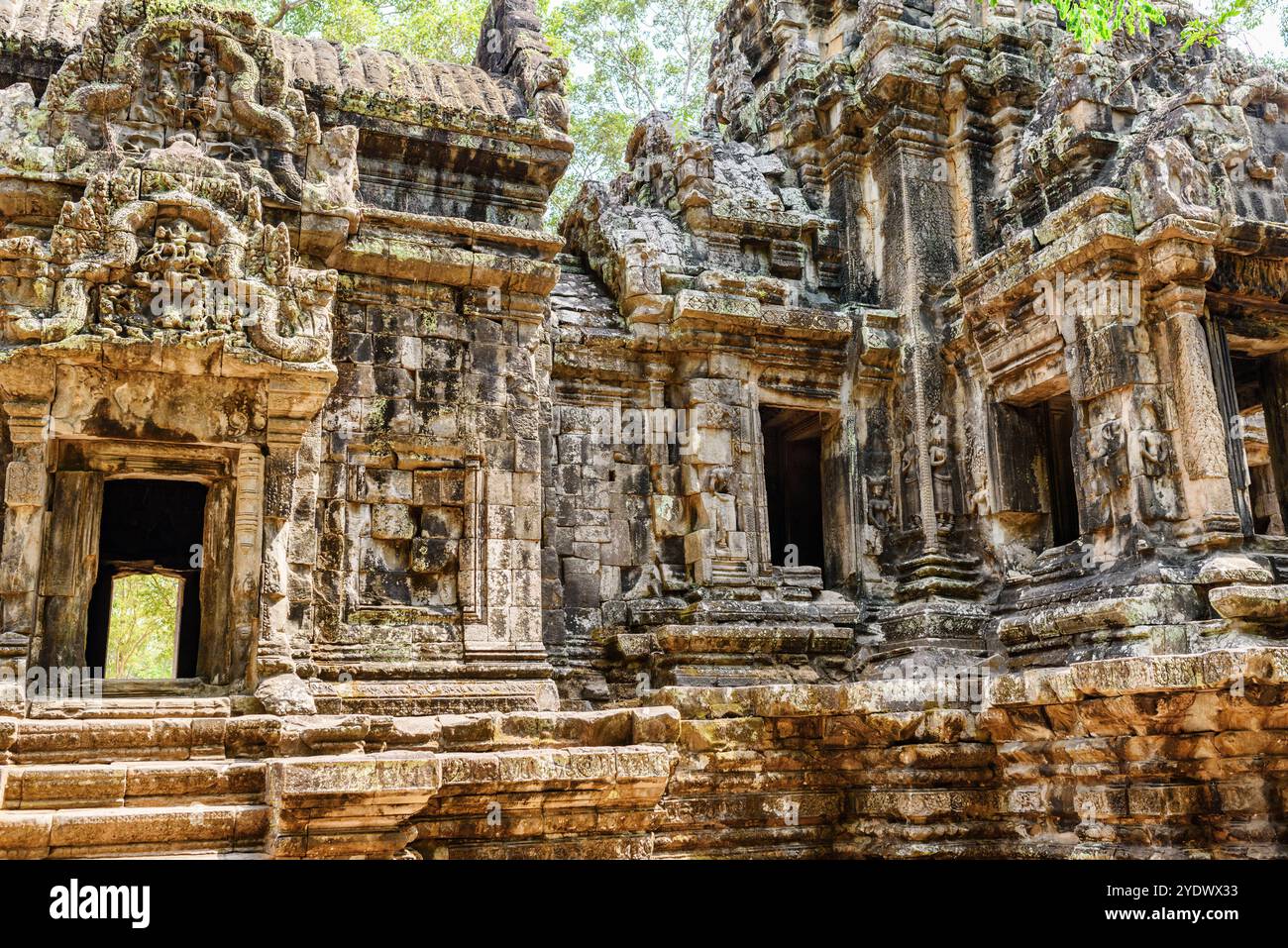 Ancient buildings of Thommanon temple in enigmatic Angkor, Siem Reap ...