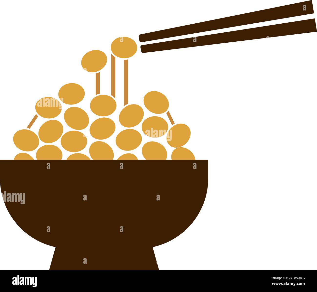 Natto soybeans Stock Vector Images - Alamy