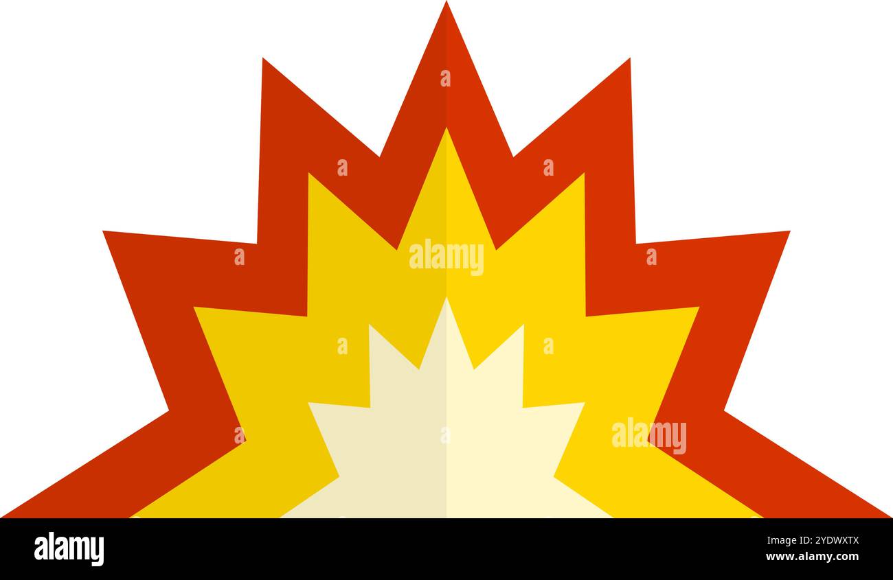 Bombing icon. Explosion effect icon. Editable vector Stock Vector Image ...