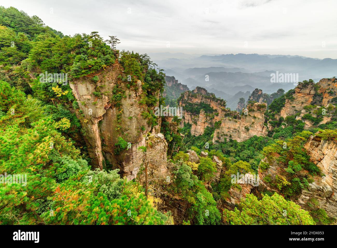 Quartz sandstone pillars (Avatar Mountains Stock Photo - Alamy