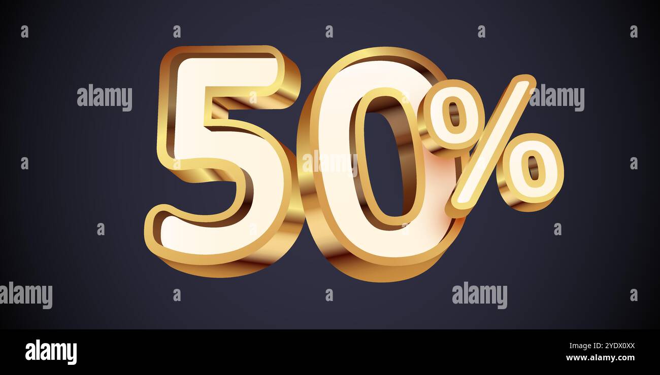 Golden number 50 fifty hi-res stock photography and images - Alamy