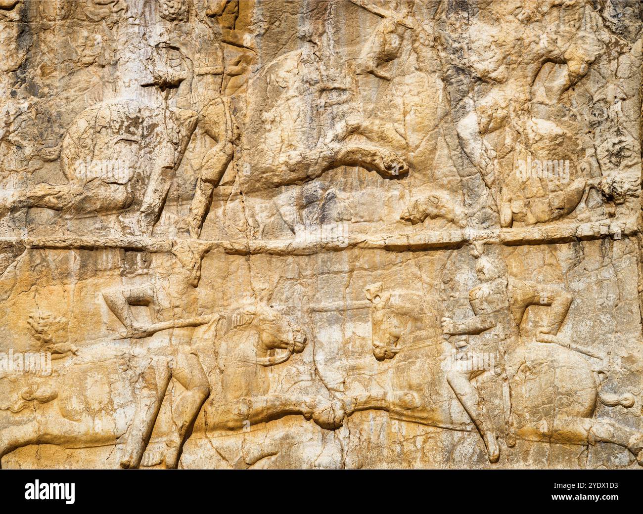 Ancient bas-relief at necropolis Naqsh-e Rustam in Iran Stock Photo - Alamy