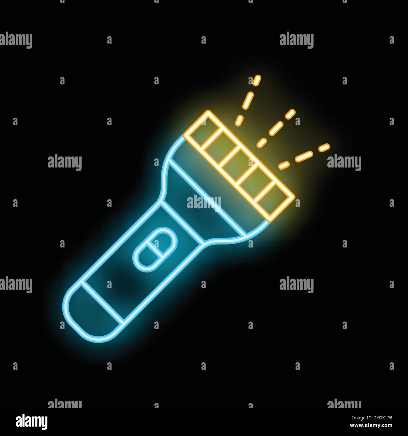 Blue flashlight shining a bright light beam hi-res stock photography ...