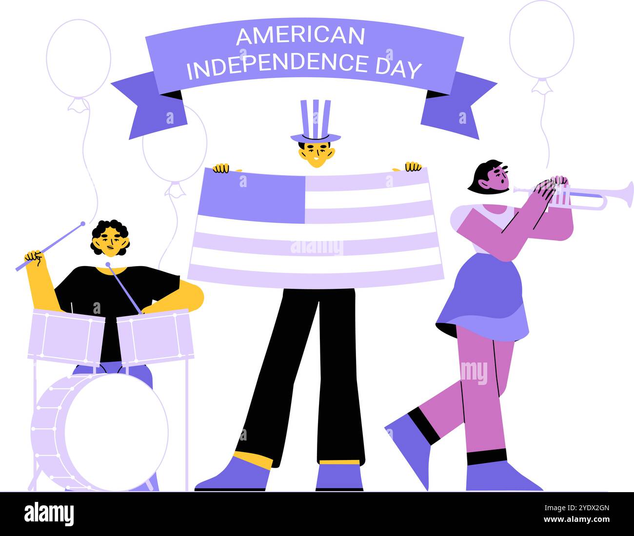 Band of musicians Cut Out Stock Images & Pictures - Alamy