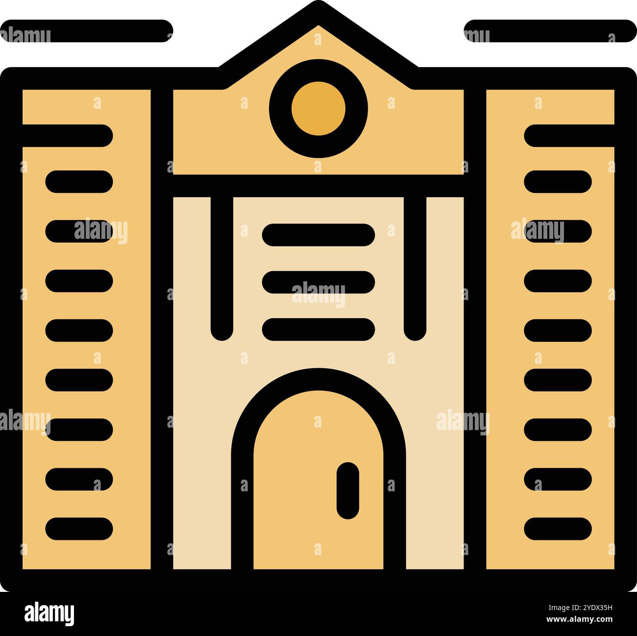 Simple classical facade Cut Out Stock Images & Pictures - Alamy