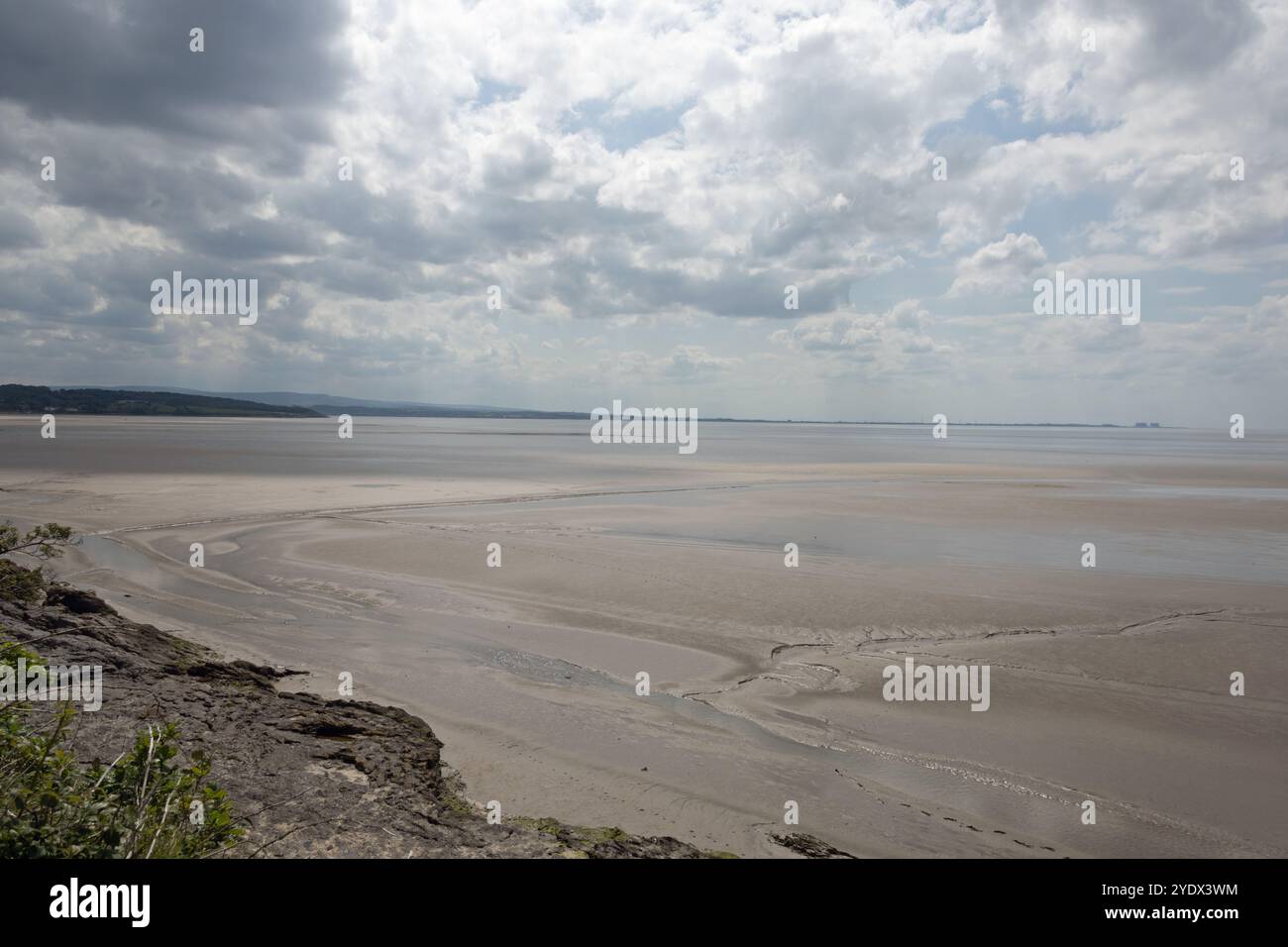 The River Kent Estuary a view from Far Arnside and Morecambe Bay ...