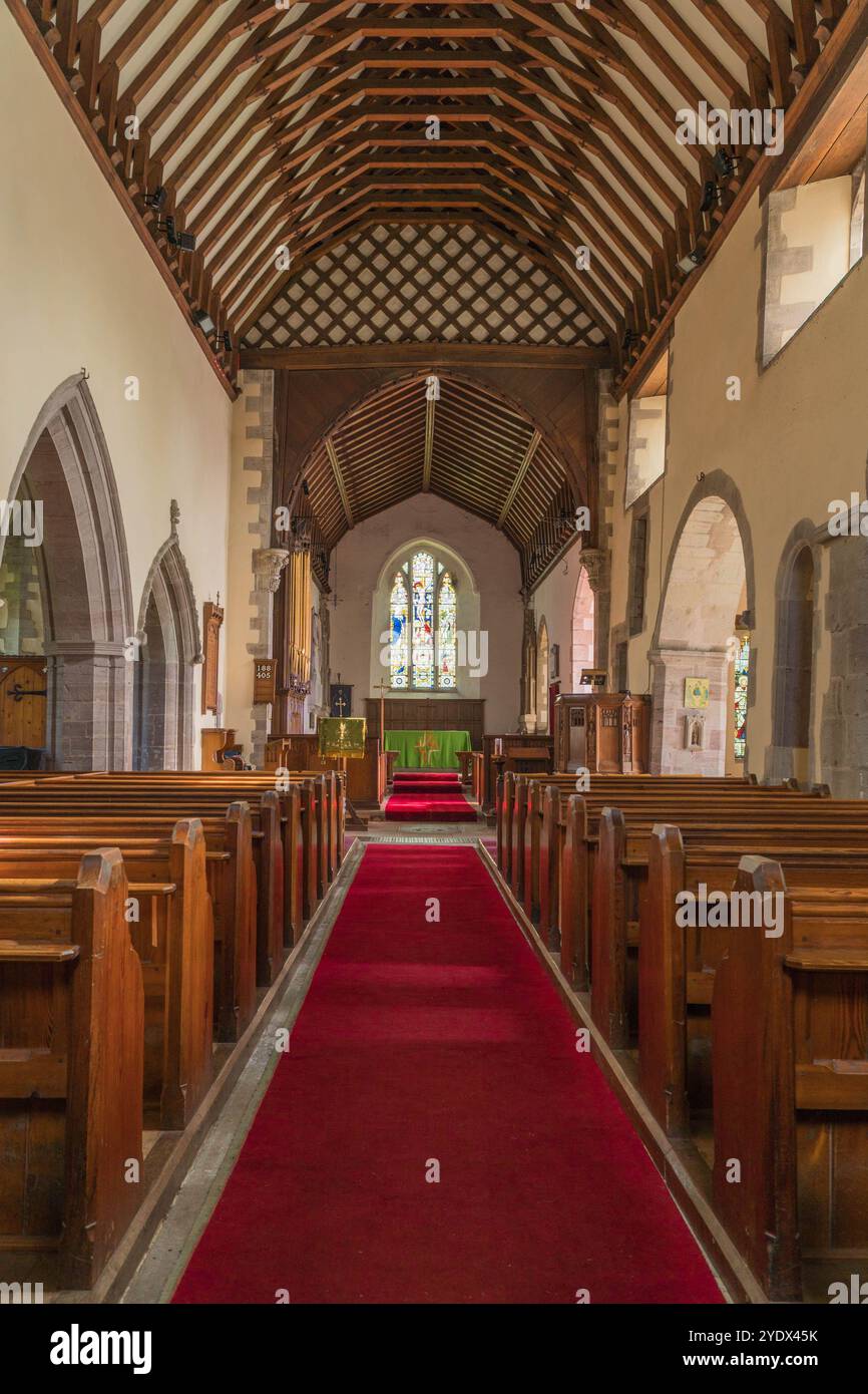 Nave and Alter St Mary Magdalene Church Eardisley Herefordshire England ...