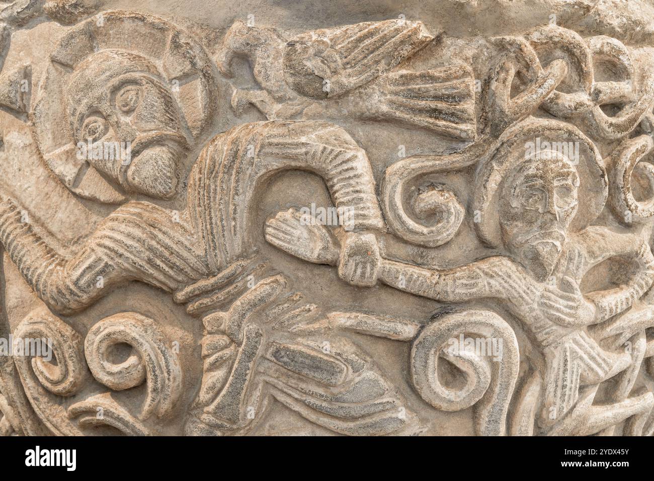 The 12th century Norman Font it's main symbol being the "Harrowing of ...