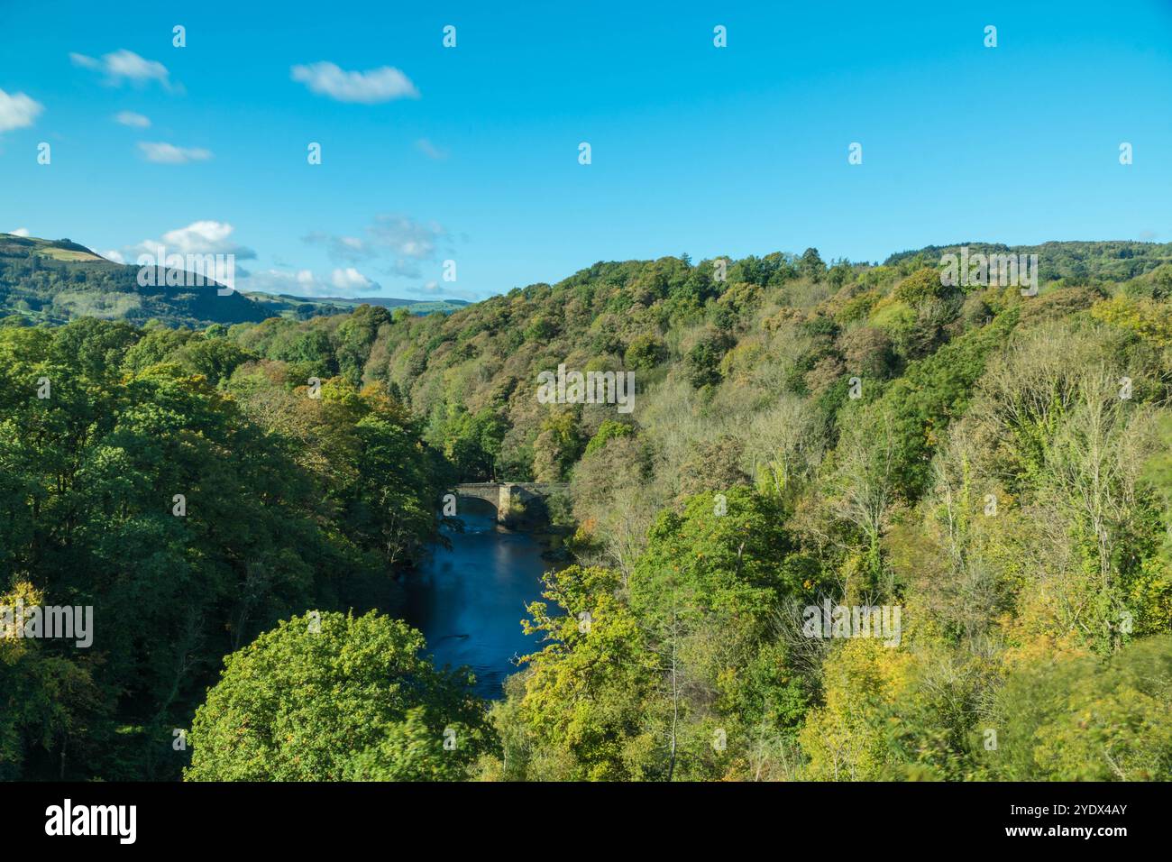 Pontcysyllte Old Bridge was built in the 17th century and spans the ...