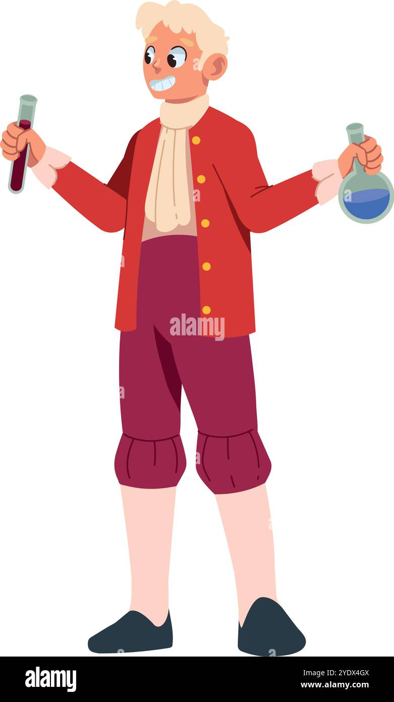 Isaac newton cartoon hi-res stock photography and images - Alamy