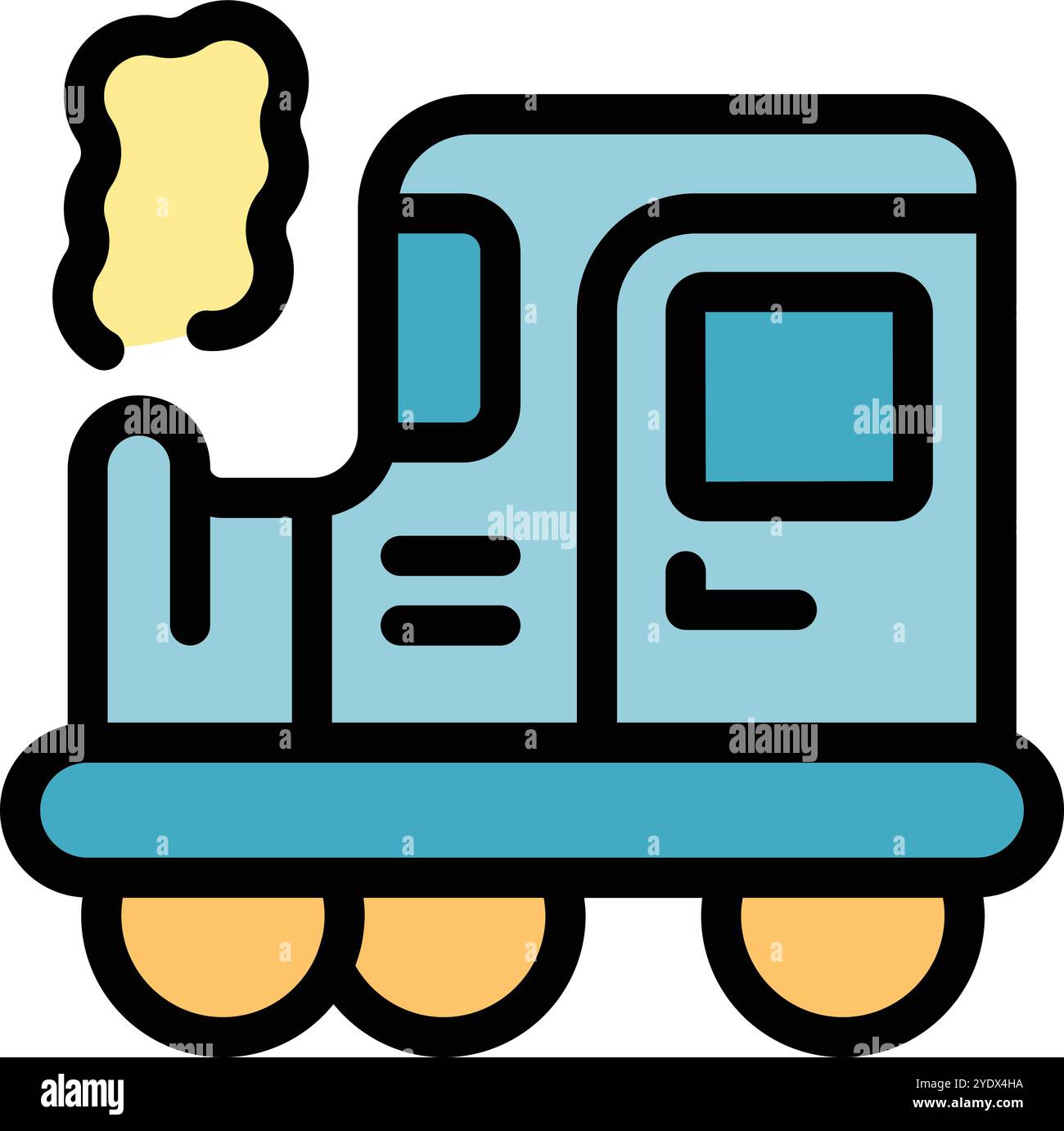 Steam train side view Stock Vector Images - Alamy