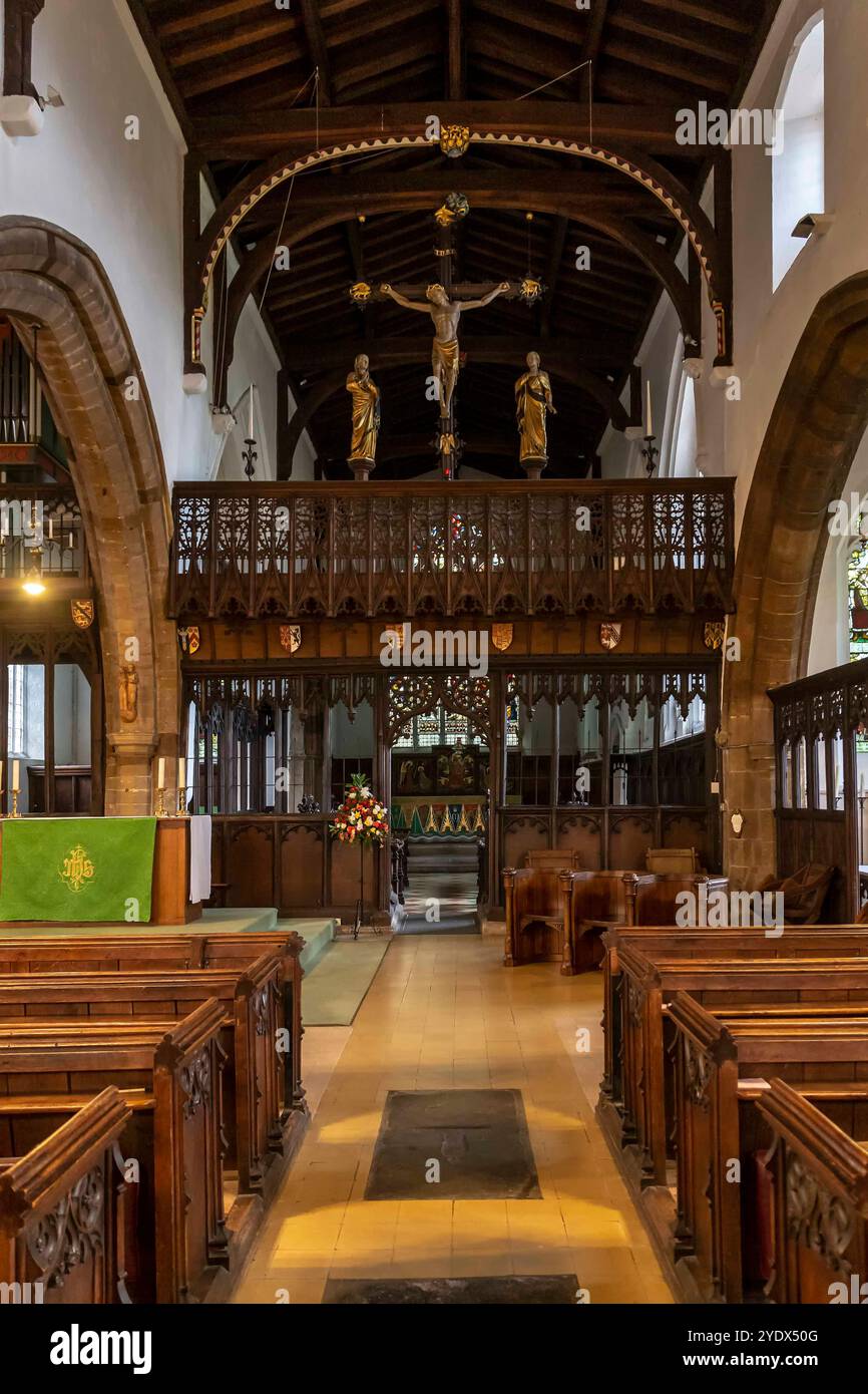 The inside of St Mary's Church, Higham Ferrers , Northamptonshire ...
