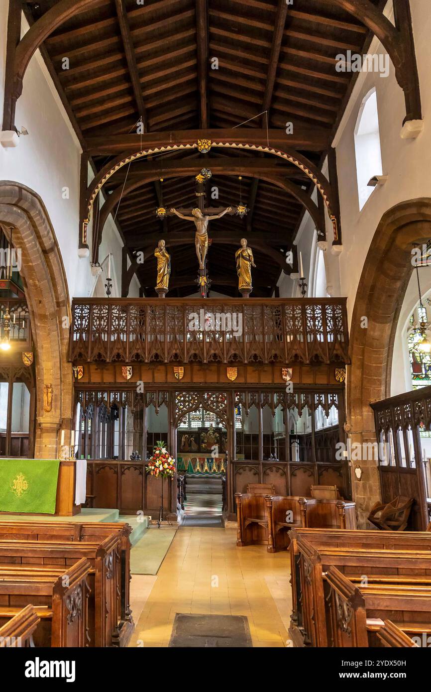 The inside of St Mary's Church, Higham Ferrers , Northamptonshire ...