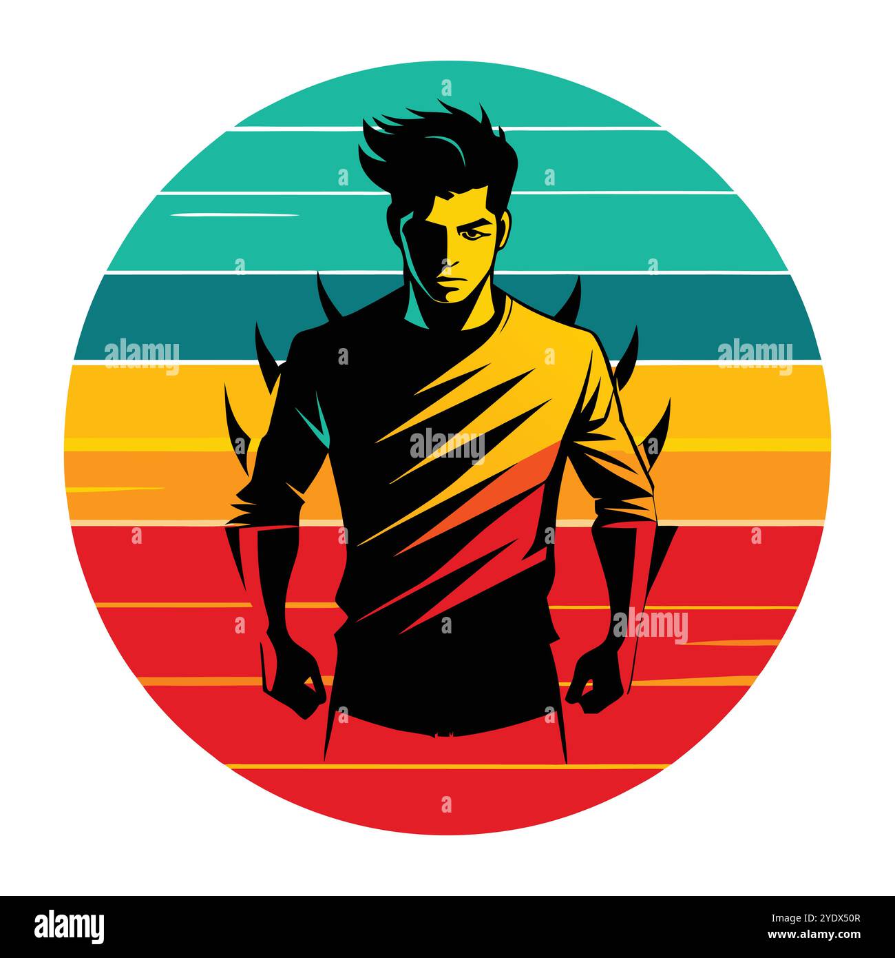 Youthful model Stock Vector Images - Alamy