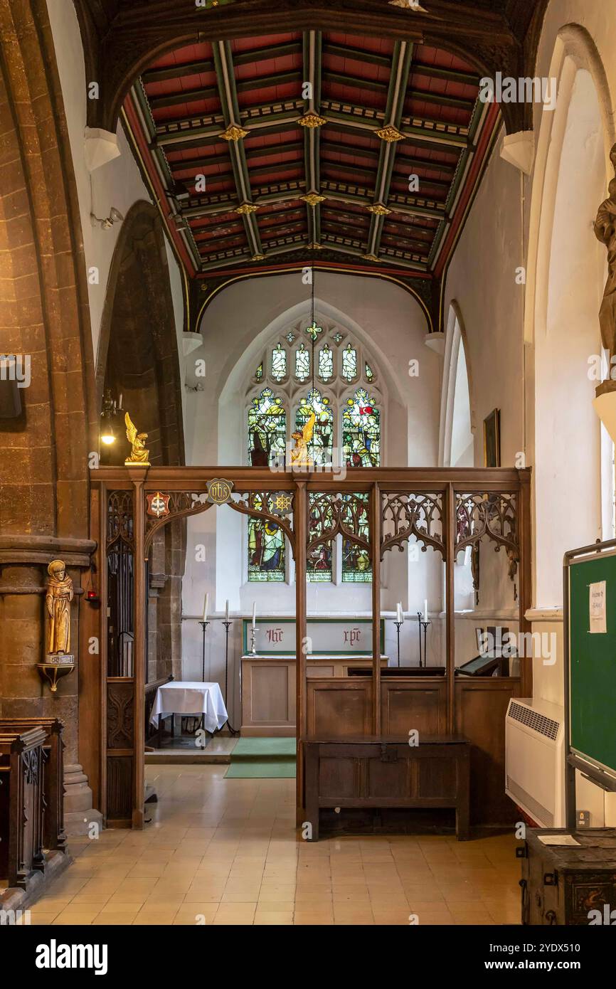 The inside of St Mary's Church, Higham Ferrers , Northamptonshire ...