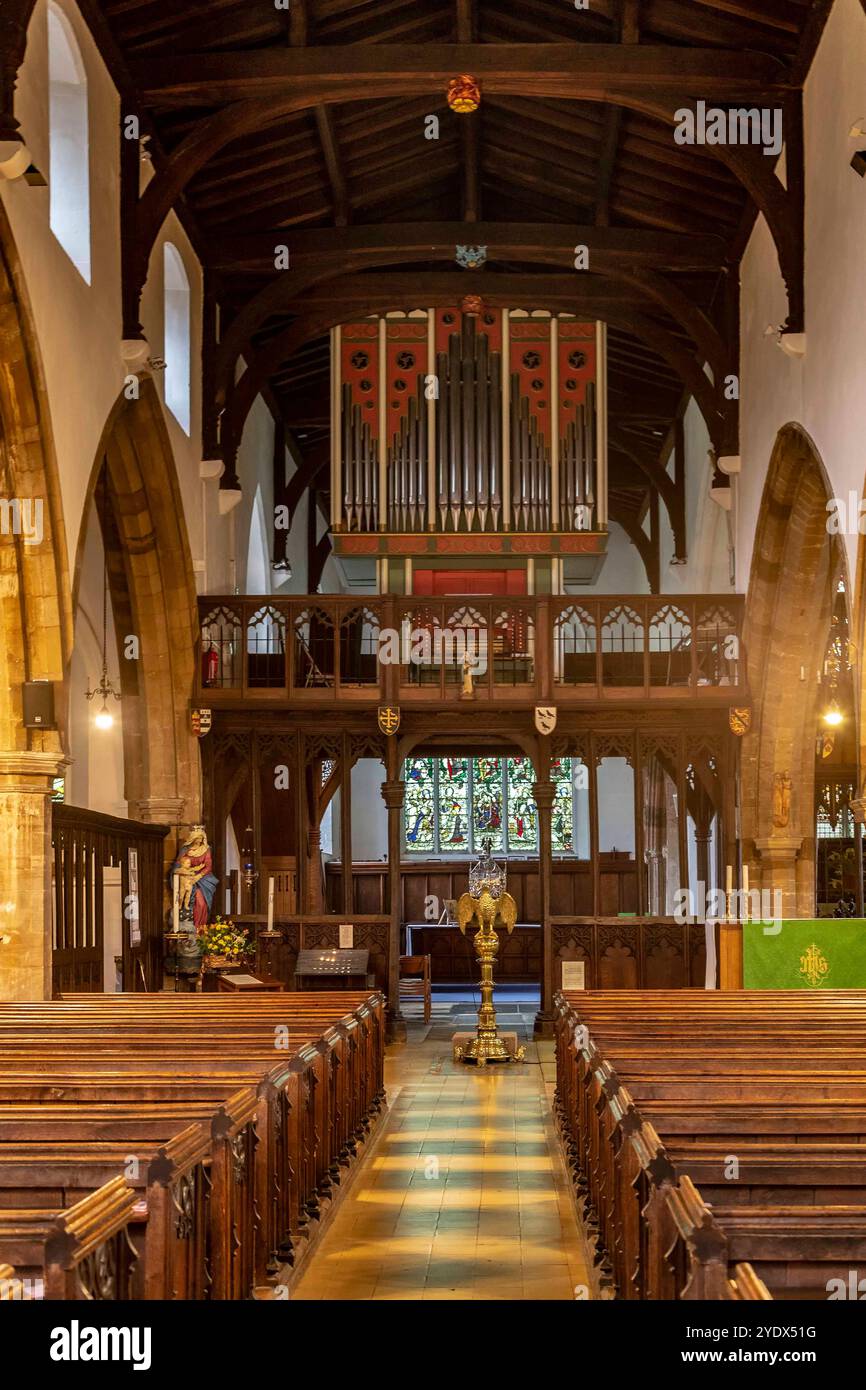 The inside of St Mary's Church, Higham Ferrers , Northamptonshire ...