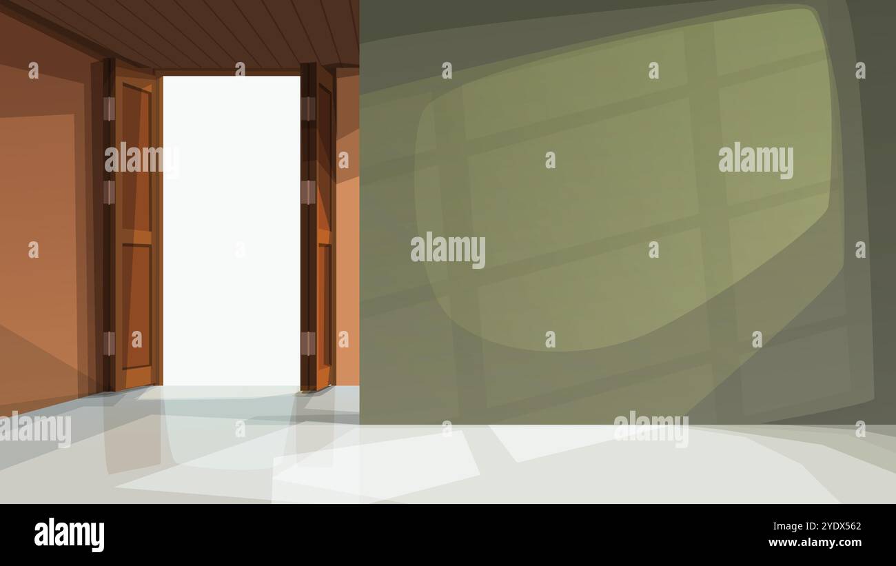 a tropical modern interior empty house design Stock Vector Image & Art ...