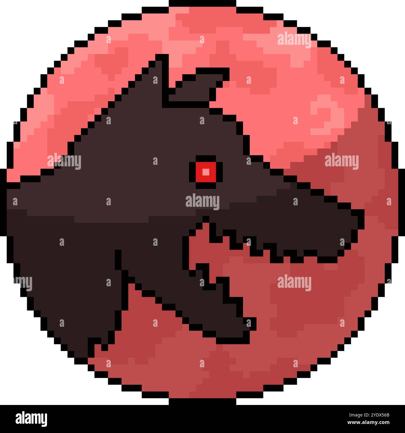Pixel art full moon hi-res stock photography and images - Alamy
