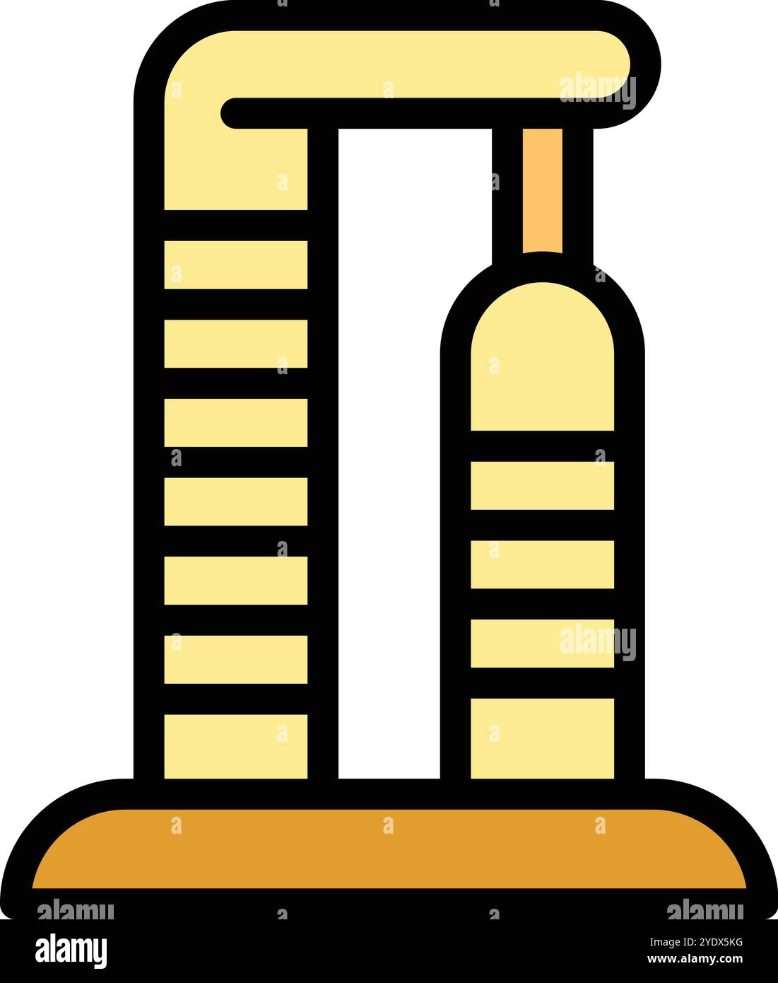 Simple drawing of the emirates towers connecting bridge, a famous ...