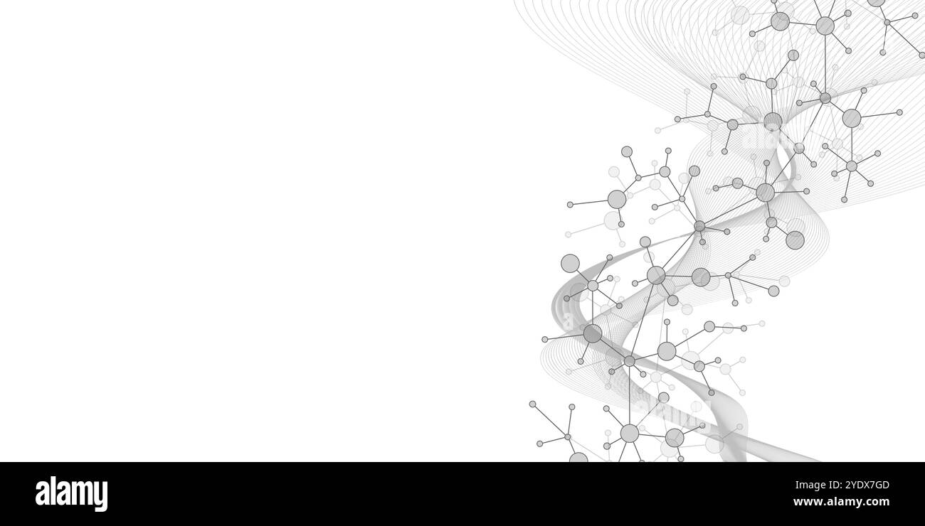 Colorful molecules background. DNA helix, DNA strand, DNA Test ...