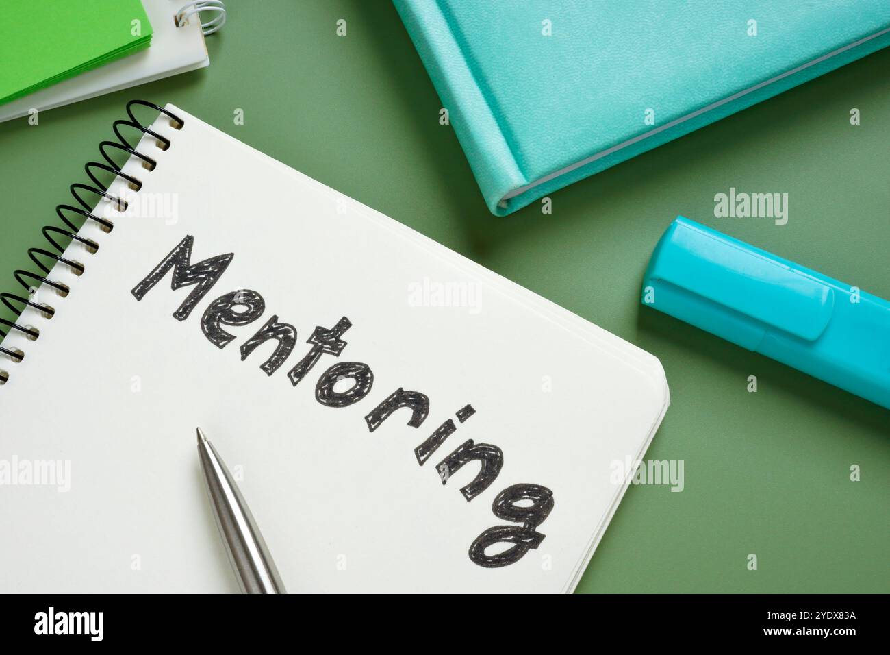Handwritten mentoring in notebook as guidance concept Stock Photo - Alamy