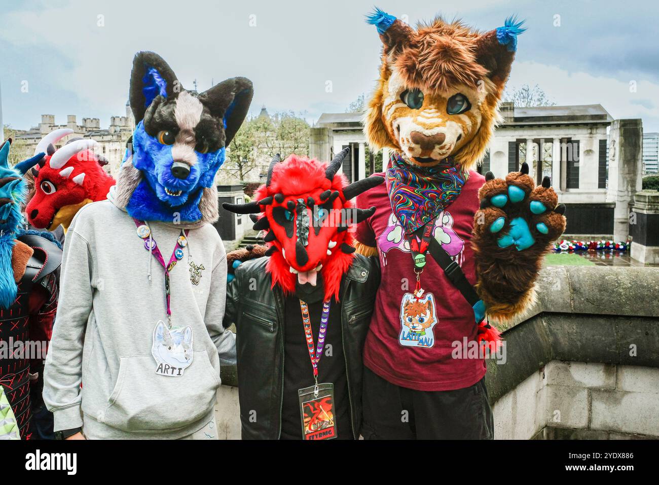 A gathering of Furries in the Trinity Square Gardens in Tower Hill in ...