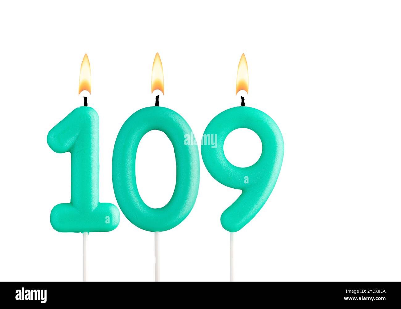 Birthday candle number 109 Cut Out Stock Images & Pictures - Alamy