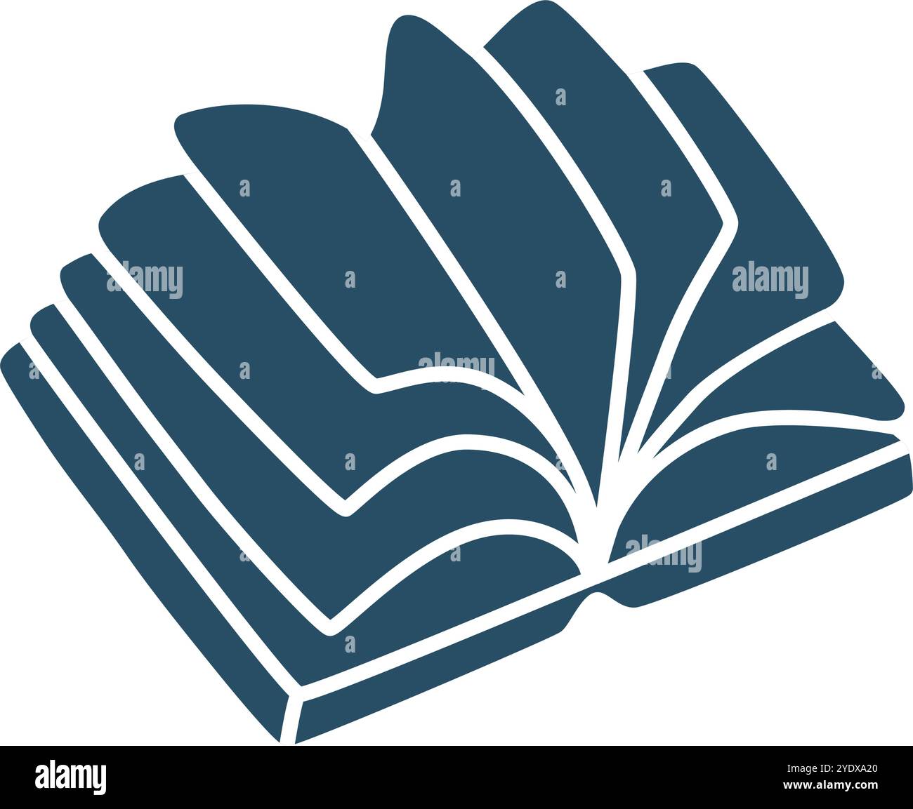 Doodle book icon hand drawn in a modern minimalistic style. Knowledge ...