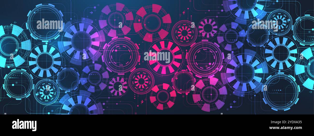 Abstract digital technology background with circuit board texture ...