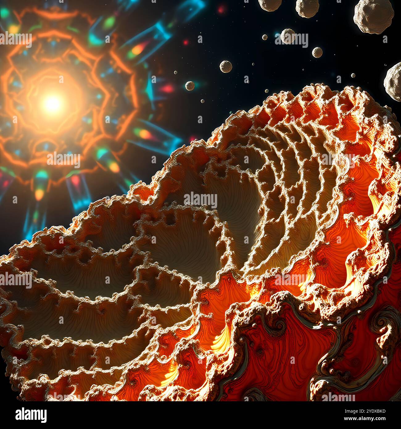 Psychedelic Fractal Mandala Abstract with Cosmic Symmetry and ... Psychedelic Fractal Mandala Abstract with Cosmic Symmetry and ...