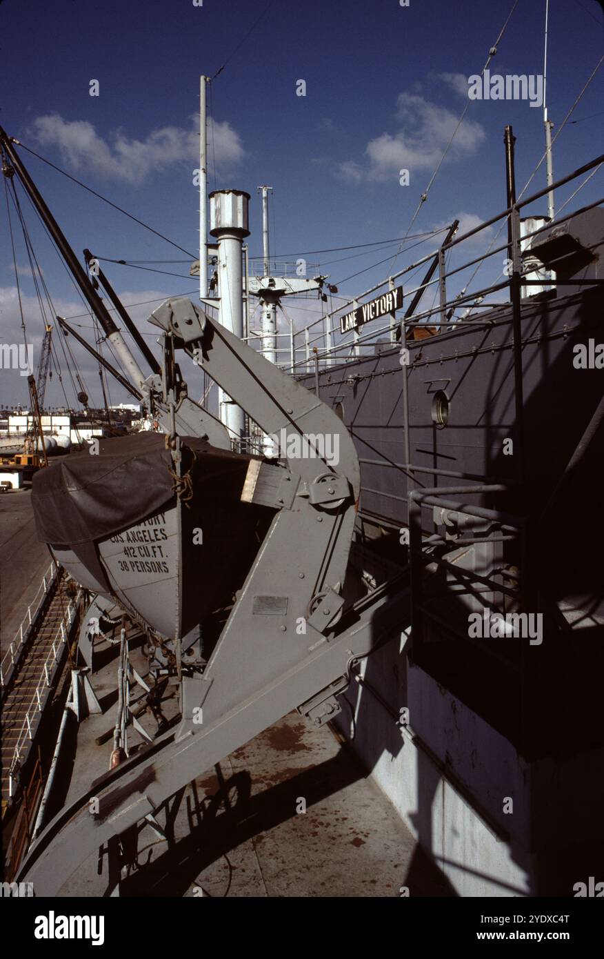 San Pedro, CA. USA. 1983. Lane Victory was built in Los Angeles by the ...