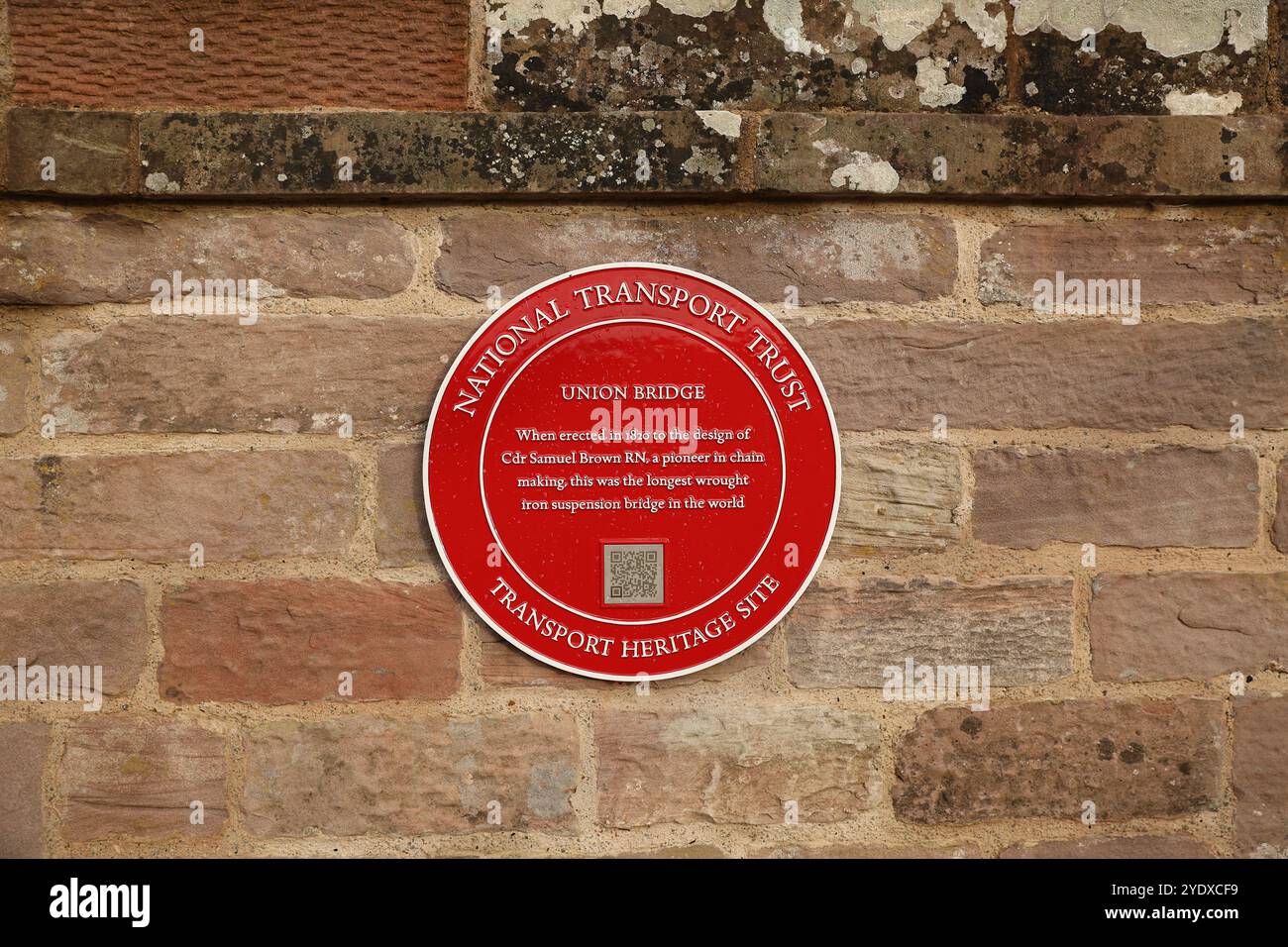 Award winning Union Chain Bridge connecting England and Scotland Stock ...