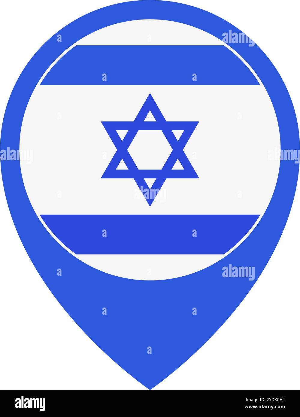 Israeli flag map pin icon. Editable vector Stock Vector Image & Art - Alamy
