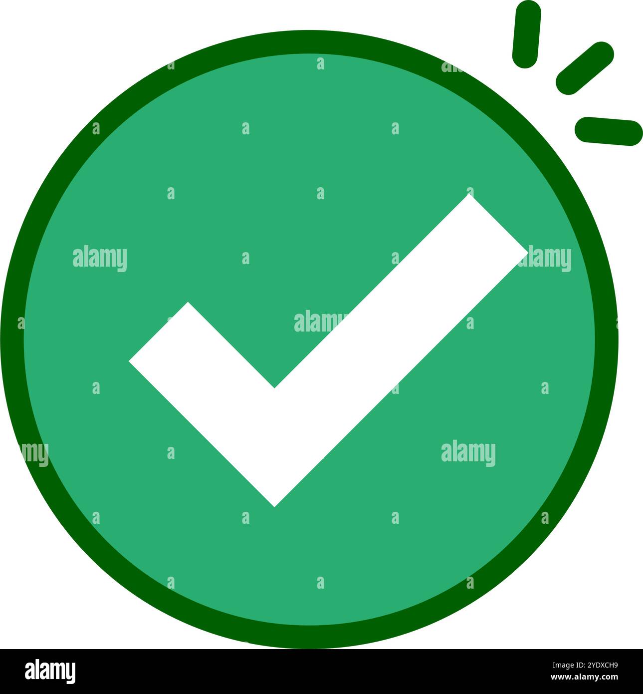 Pop round check box icon. Editable vector Stock Vector Image & Art - Alamy