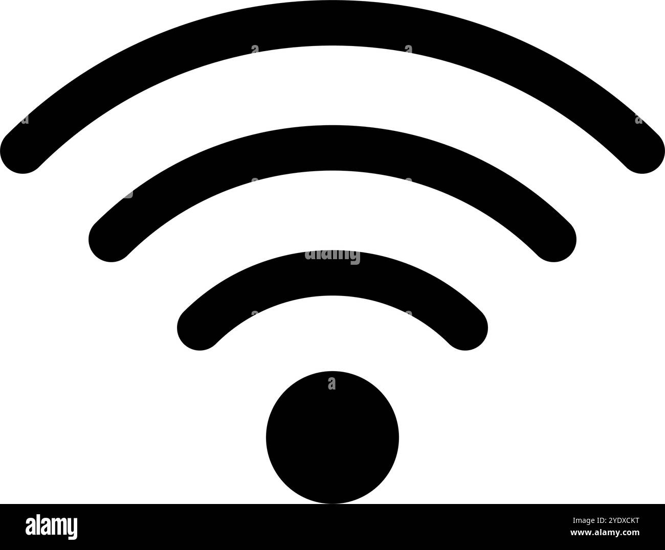 Simple wifi connection signal icon. Editable vector Stock Vector Image & Art - Alamy