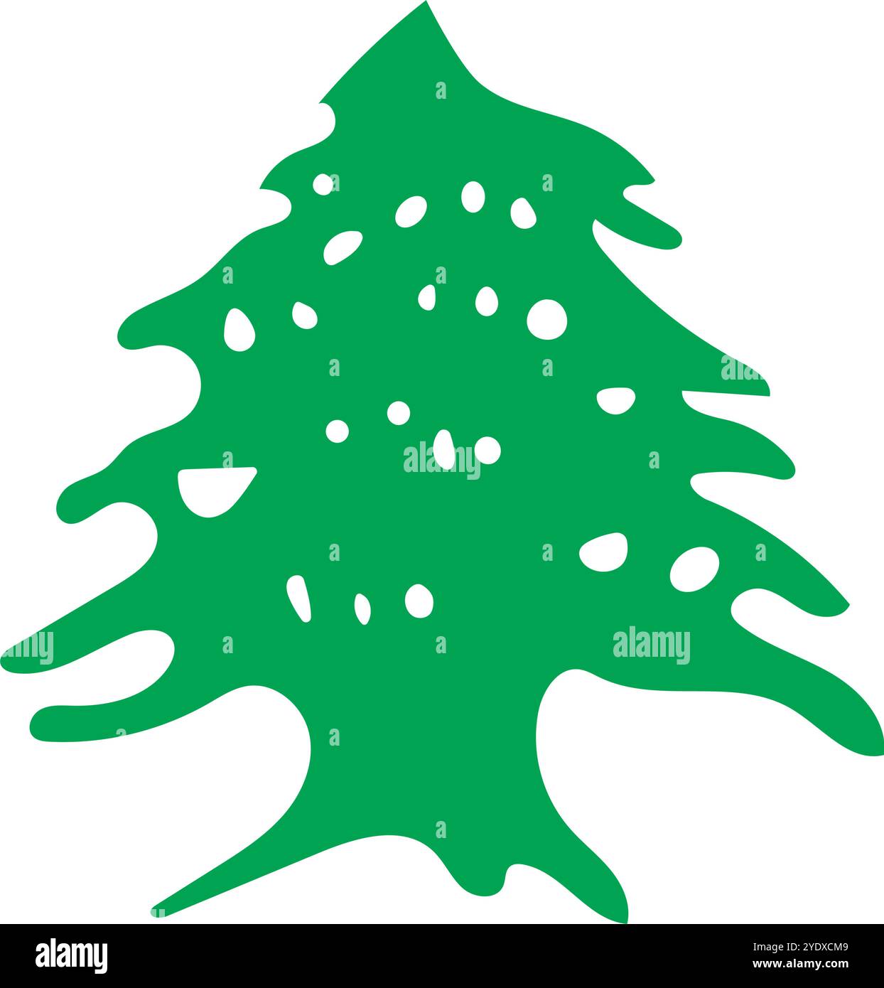 Lebanon Icon. Cedrus libani icon. Editable vector Stock Vector Image ...