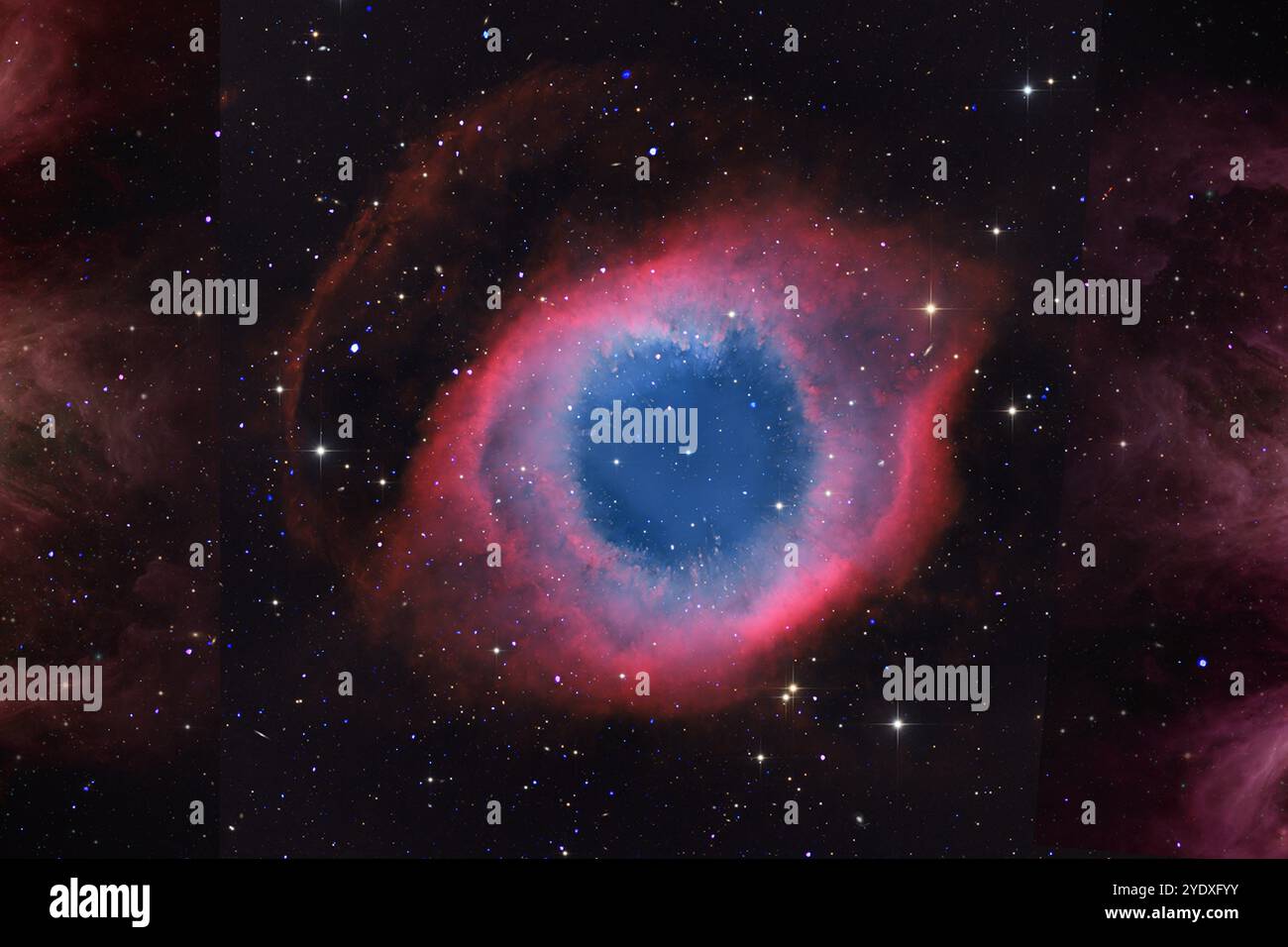 colorful constellation with stars and dust looks like the eye of the ...