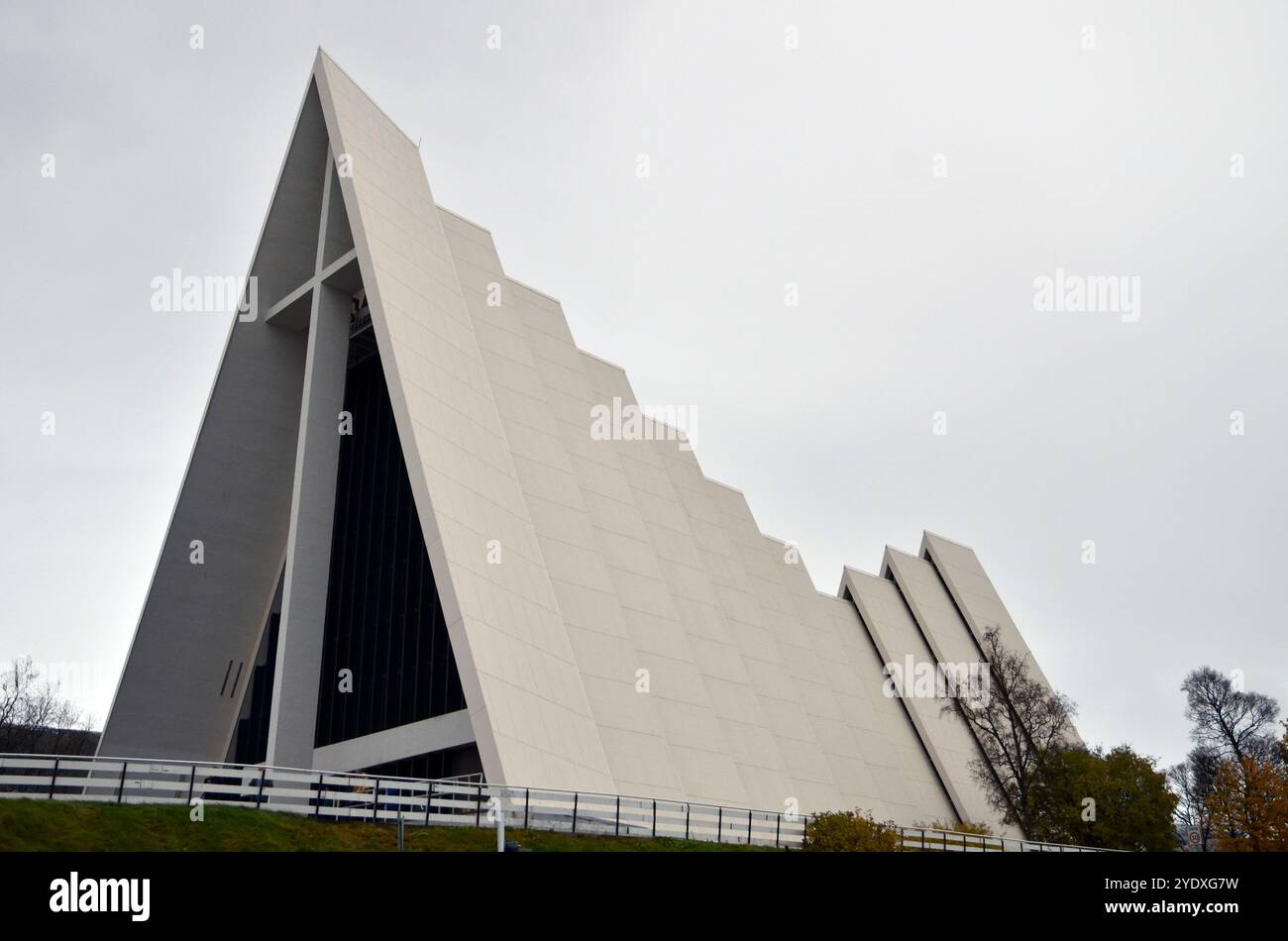 Tromsdalen Church, or the Arctic Cathedral, a church in the Norwegian ...