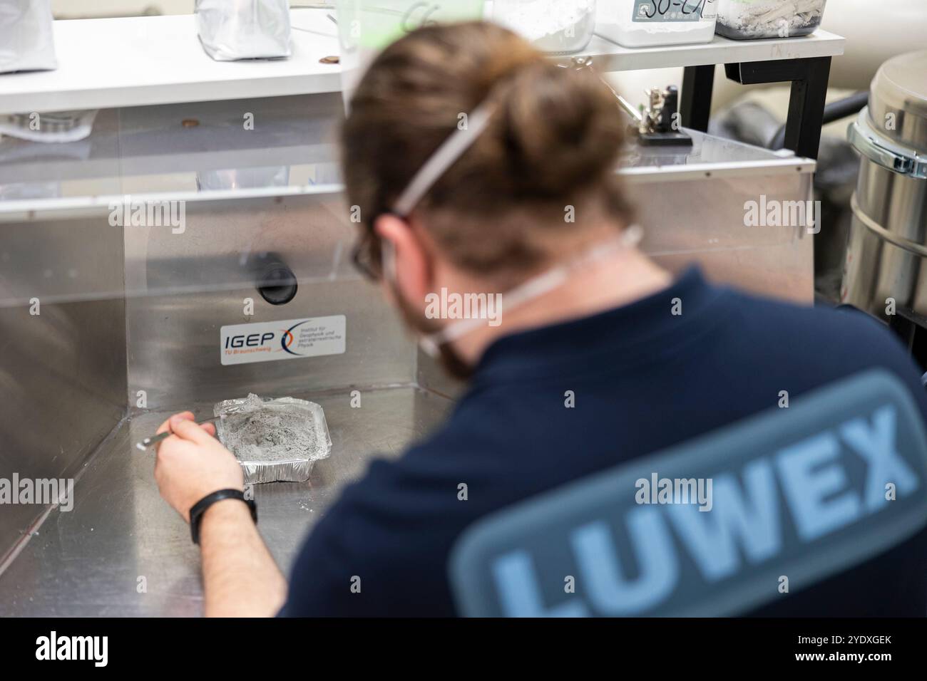 28 October 2024, Lower Saxony, Brunswick: Calvin Knoop, a student on ...