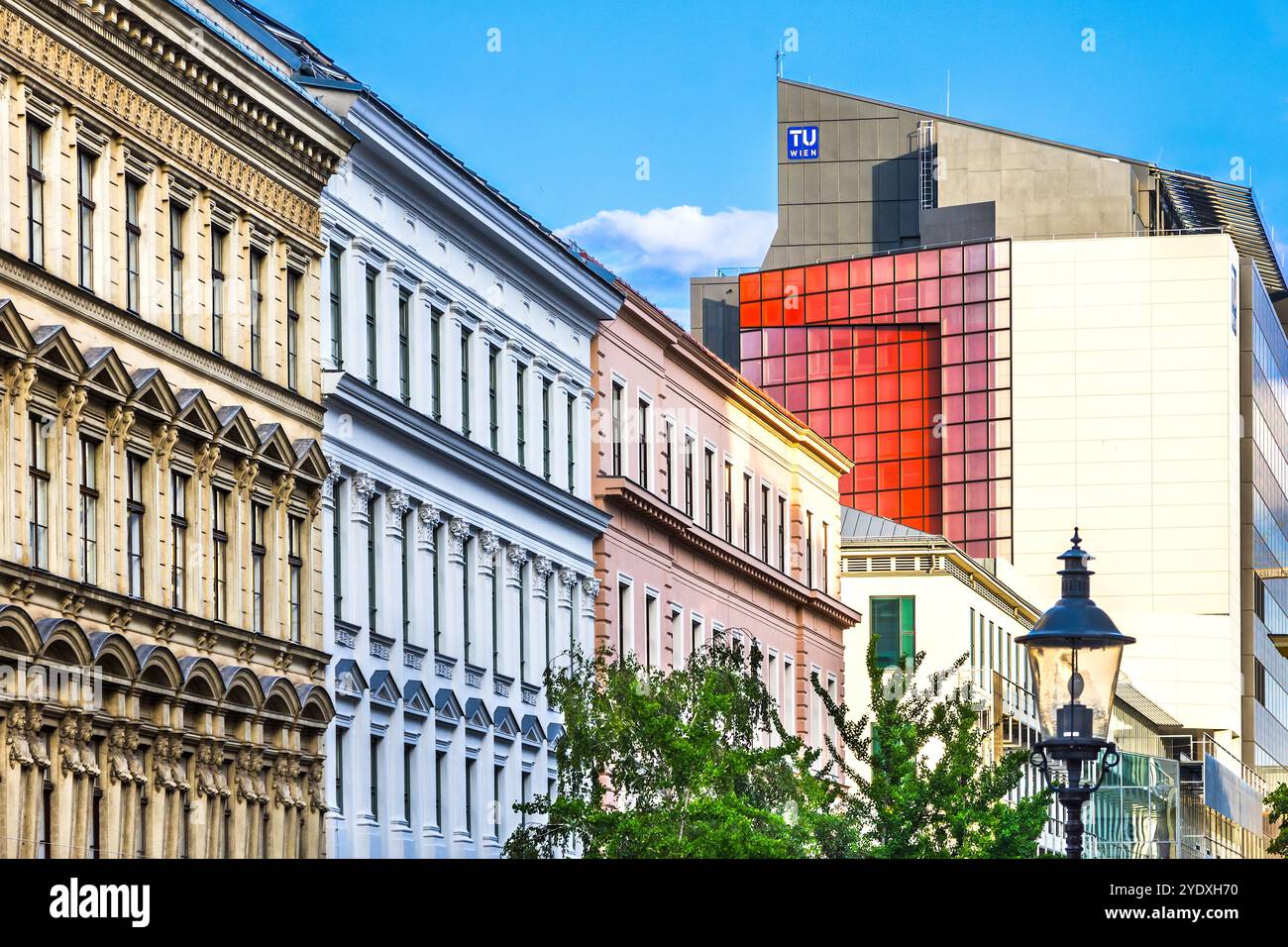 Differentt architectural styles from classic to modern in Vienna ...