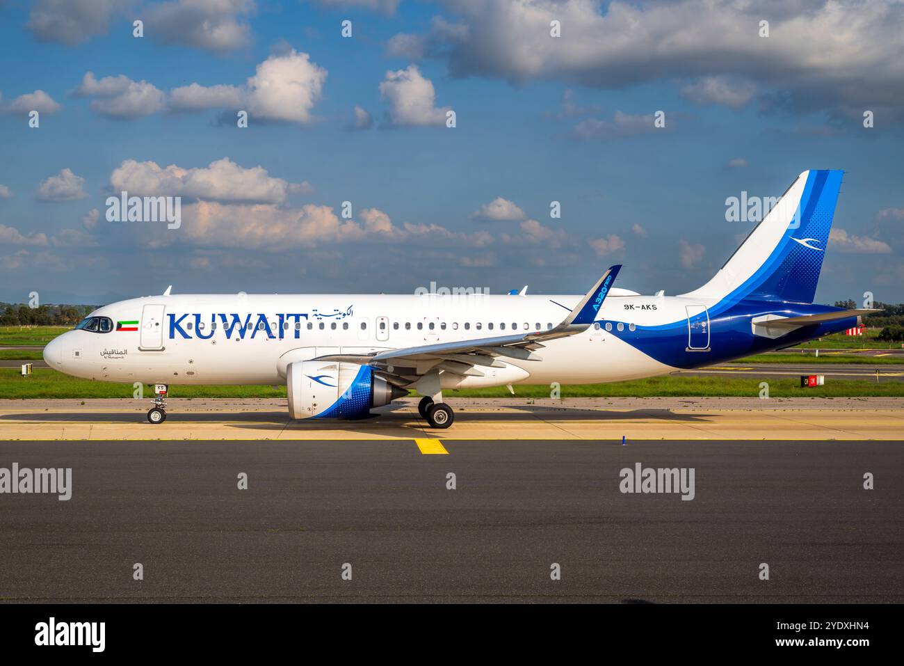 Kuwait Airways Airbus A320neo, Rome Fiumicino airport, Italy Stock ...