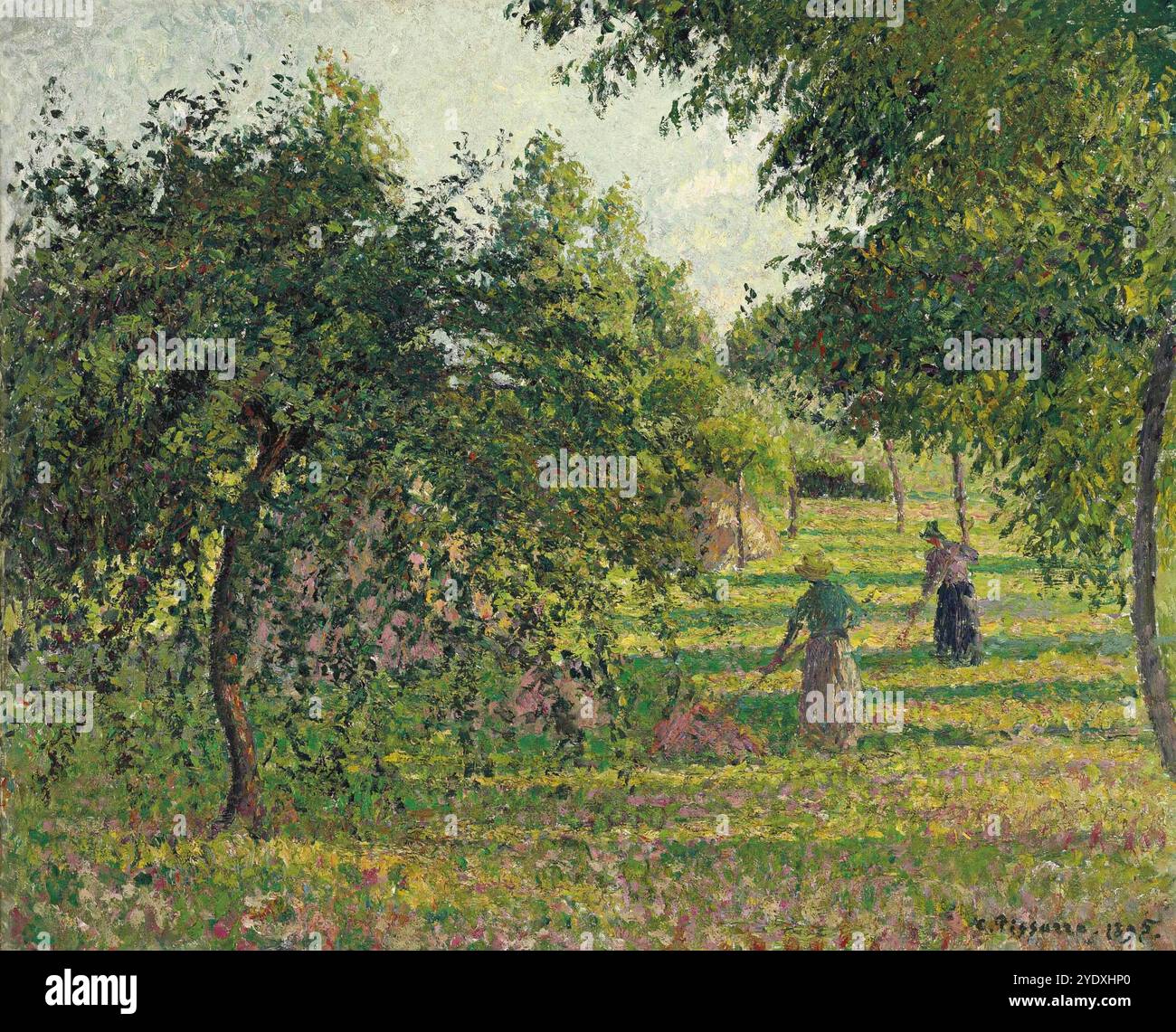 Camille Pissarro - Prairies du Valhermeil near Pantoise Stock Photo - Alamy