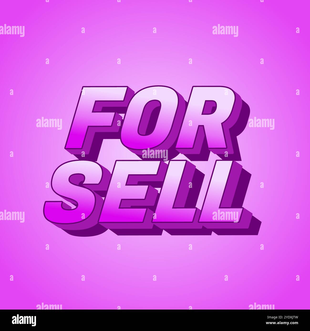 For sell. Text effect design in 3D style with good colors for ...